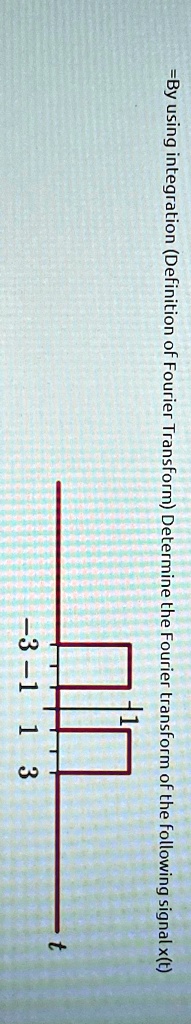 Solved By Using Integration Definition Of Fourier Transform 1412