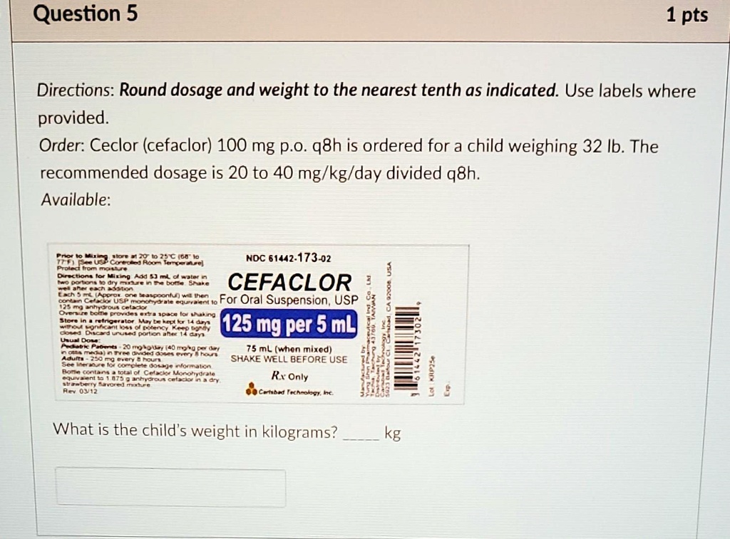 Cefaclor For Oral Suspension, USP, 54% OFF
