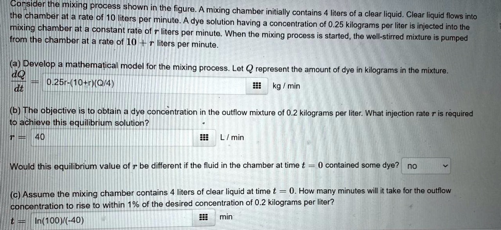 SOLVED:Corsider the mixing process shown in the figure. A mixing ...