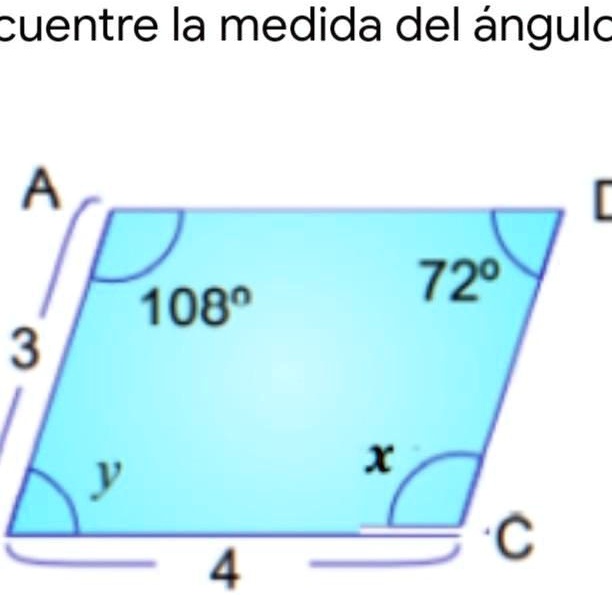 SOLVED: Encuentre la medida del ángulo x cuentre la medida del ángulc A ...