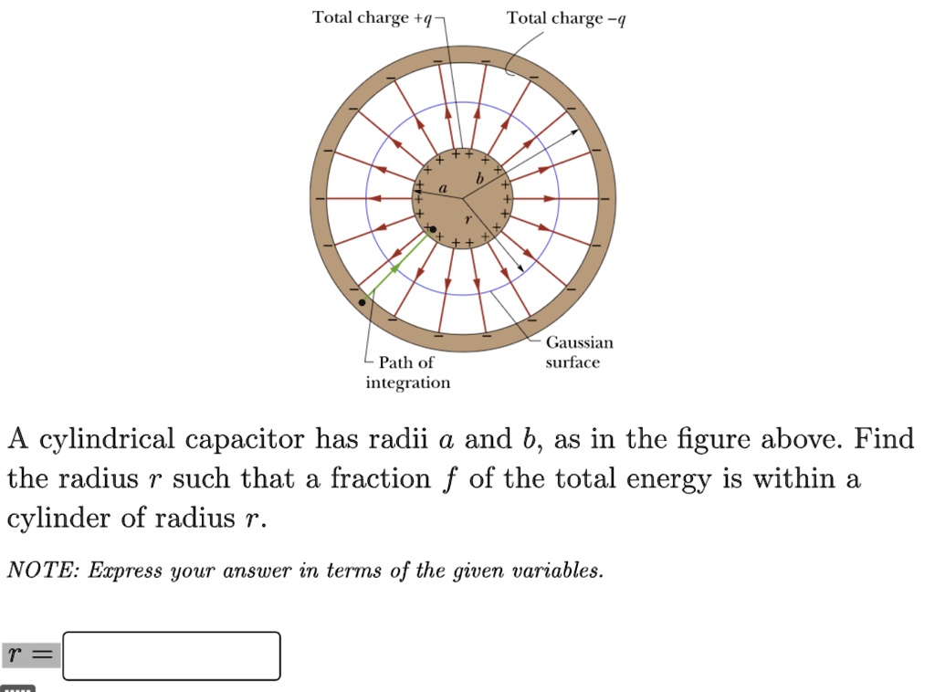 Total charge +q Total charge -q b Path of integration Gaussian surface ...
