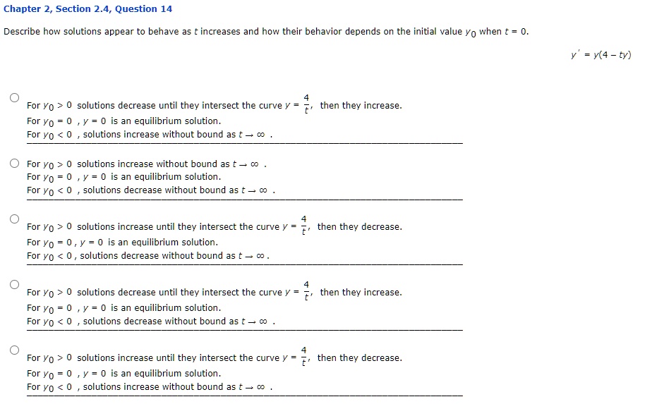 chapter 2 section 24 question 14 describe how solutions appear to ...