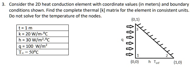 SOLVED: Please show all steps. 3. Consider the 2D heat conduction ...