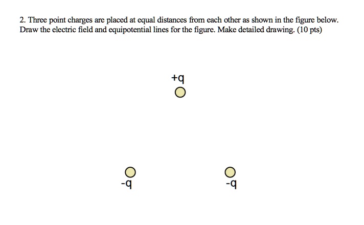 [GET ANSWER] 2. Three point charges are placed at equal distances from ...