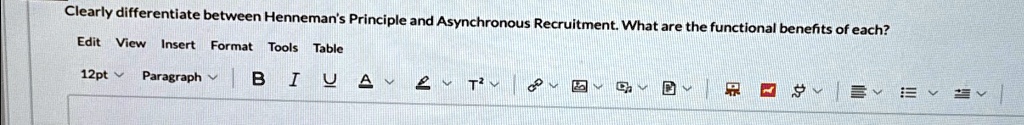 clearly differentiate between hennemans principle and asynchronous ...