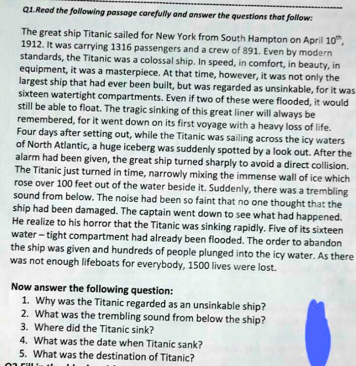 SOLVED: Read the passage answer the questions correctly. Please answer ...