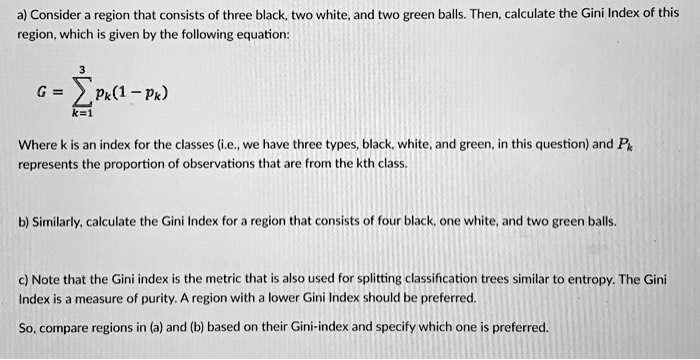 SOLVED: a) Consider a region that consists of three black, two white ...