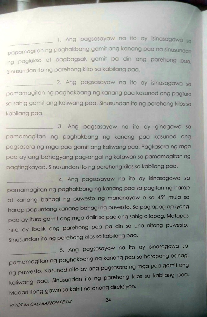 SOLVED: Gawain sa Pagkatuto bilang 2:basahin at intindihin mabuti ang ...