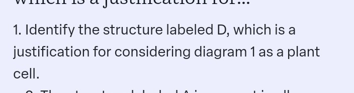 SOLVED: 1. Identify the structure labeled D, which is a justification ...