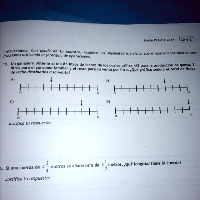 SOLVED: Necesito su ayudaa:( Hacio PLANEA 2017 2016-2 Instrucciones ...