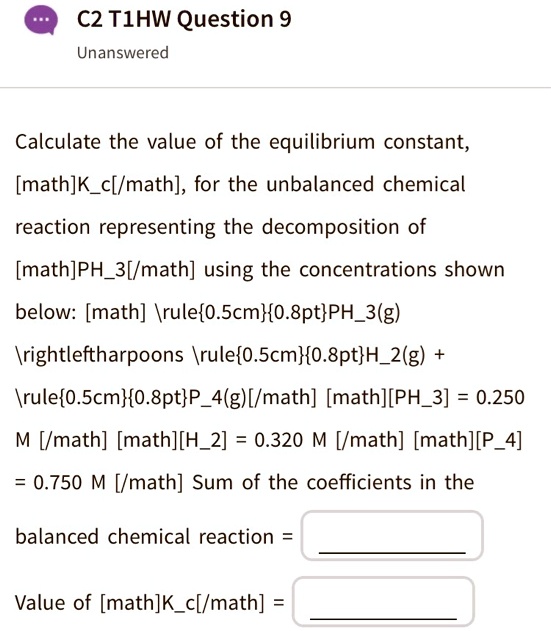 SOLVED: C2 TIHW Question 9 Unanswered Calculate the value of the ...
