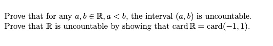 Prove that for any a, b ? R, a