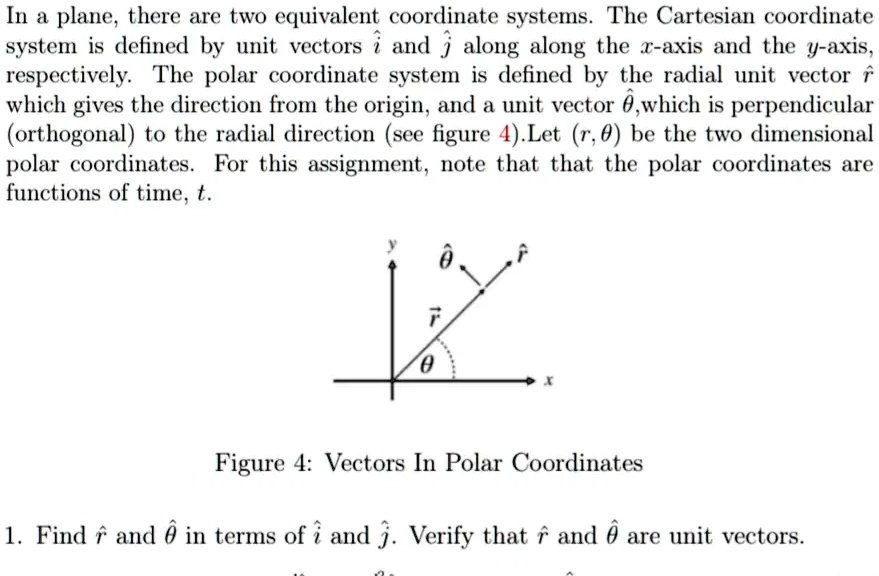 SOLVED: In plane, there are two equivalent coordinate systems. The ...