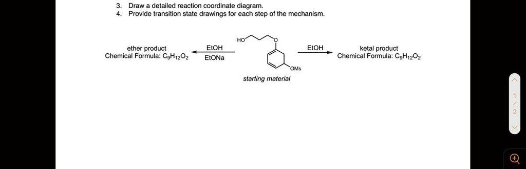 SOLVED: 3. Draw a detailed reaction coordinate diagram. 4. Provide ...