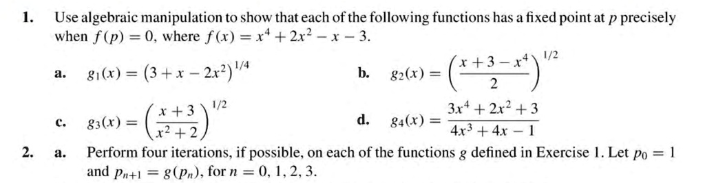 SOLVED: Use algebraic manipulation to show that each of the following ...