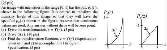 Solved 25 Pts Iuee With Intensities In The Range [0 ] Has The Pdt P