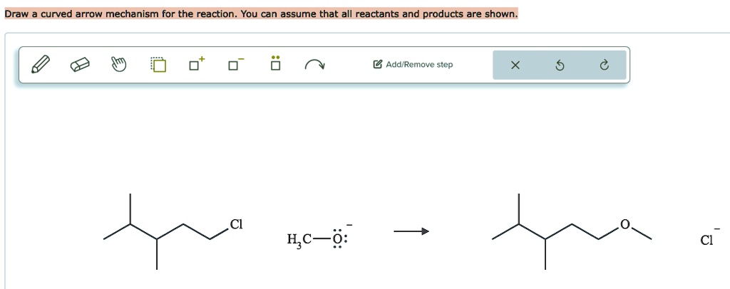 Draw a curved arrow mechanism for the reaction. You can assume that all reactants and products ...