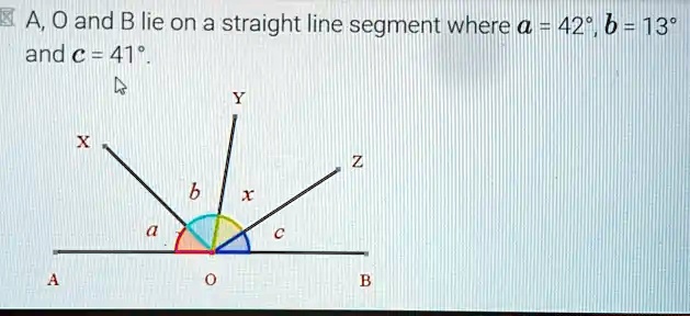 a 0 and b lie on a straight line segment where a 428 b 138 and c 41 21176