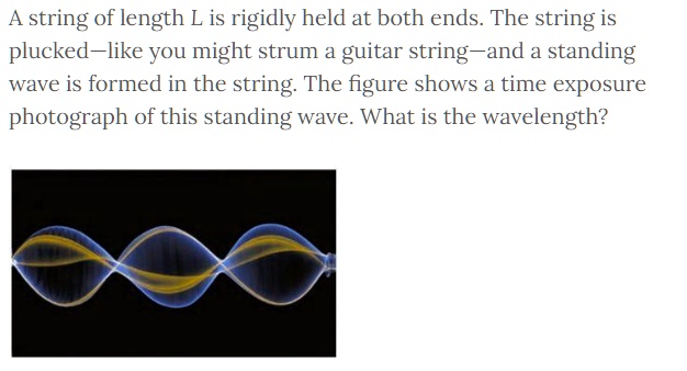 A string of length L is rigidly held at both ends. The string is ...