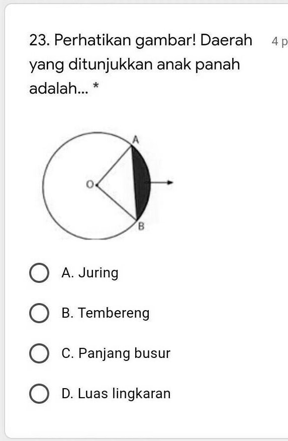SOLVED: Berapakah luas lingkaran yang memiliki jari-jari 7 cm 23 ...