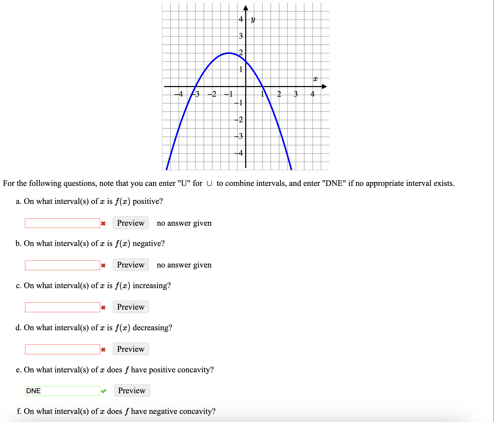 SOLVED: For the following questions, note that you can enter "U" for ∪ ...