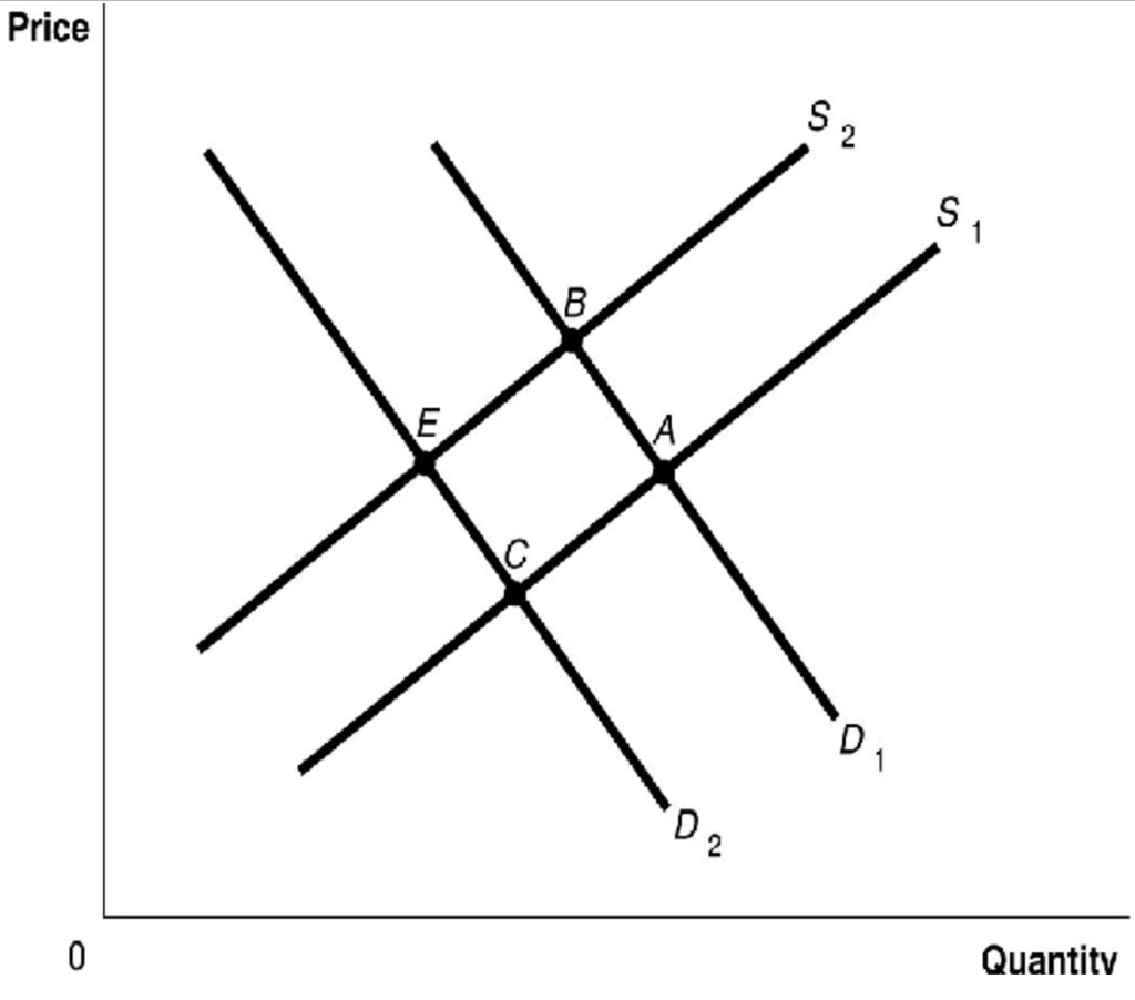 SOLVED: The graph in this figure illustrates an initial competitive ...