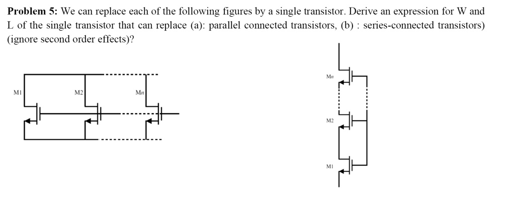 SOLVED: Problem 5: We can replace each of the following figures by a ...