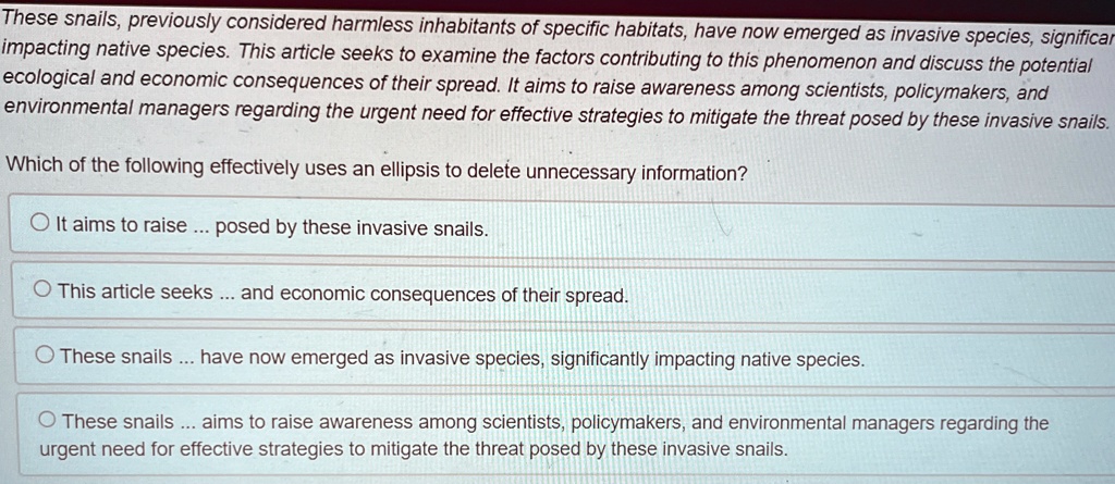 These snails, previously considered harmless inhabitants of specific ...
