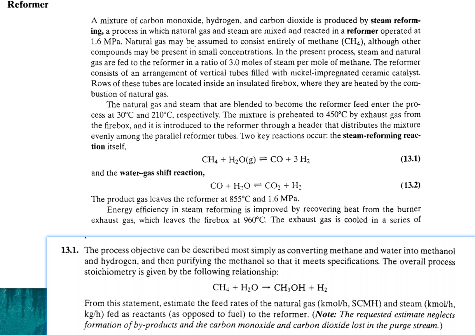 SOLVED: Reformer A mixture of carbon monoxide, hydrogen, and carbon ...