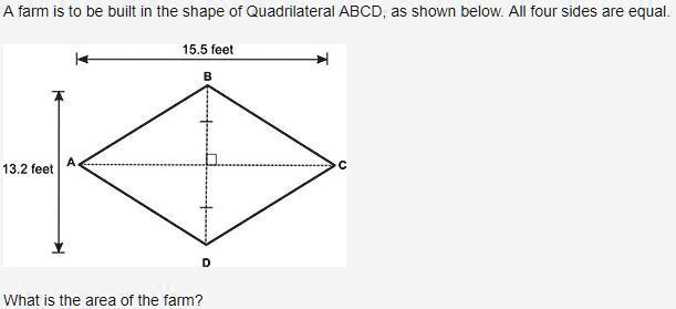 SOLVED: 'A farm is to be built in the shape of Quadrilateral ABCD, as ...