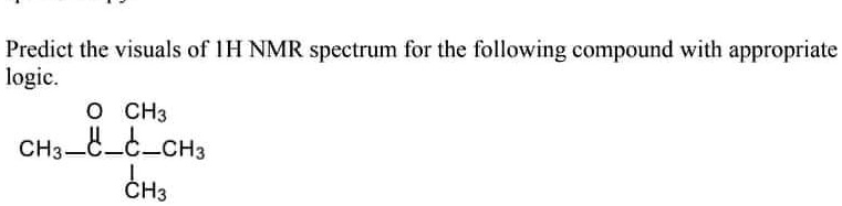 Predict the visuals of 1H NMR spectrum for the following compound with ...