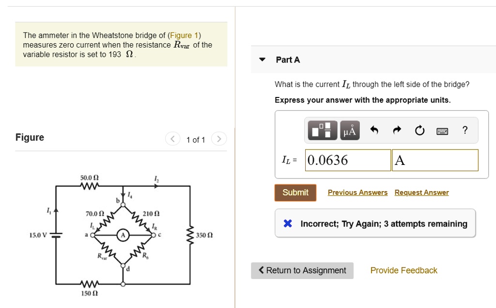 the ammeter in the wheatstone bridge of figure measures zero current ...