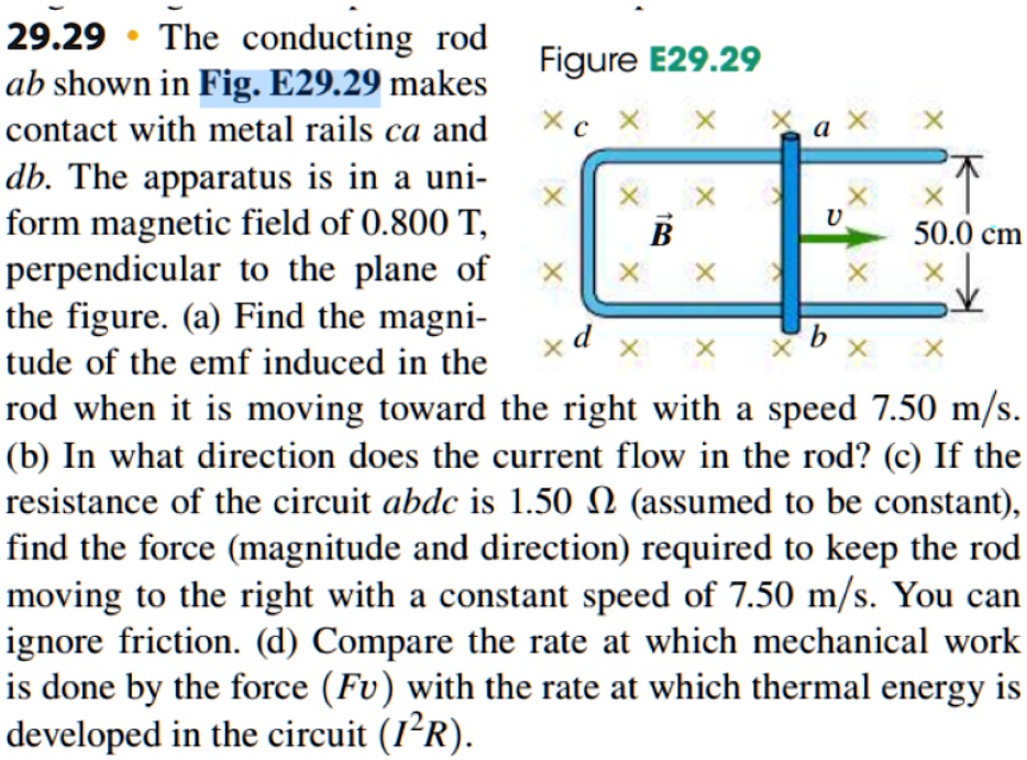 2929 the conducting rod figure e2929 ab shown in fig e2929 makes ...