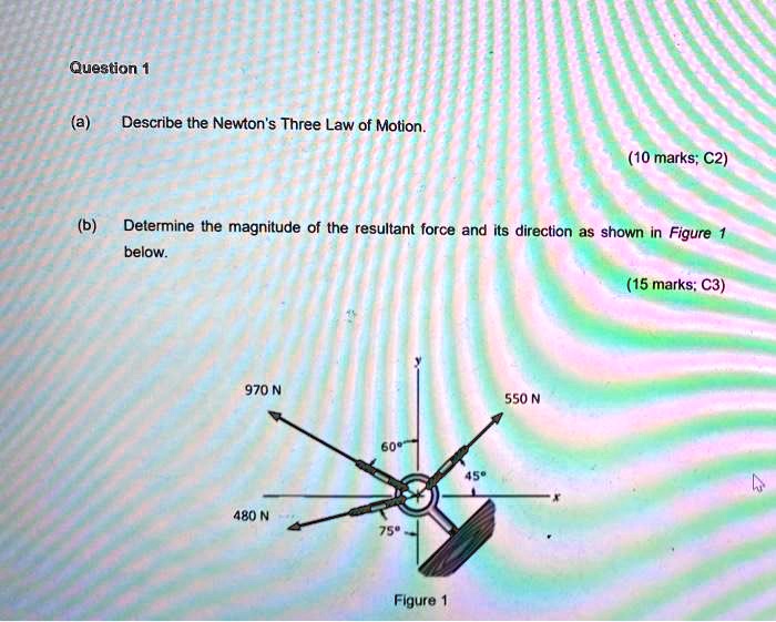 [GET ANSWER] Question 1 (a) Describe the Newton's Three Law of Motion ...