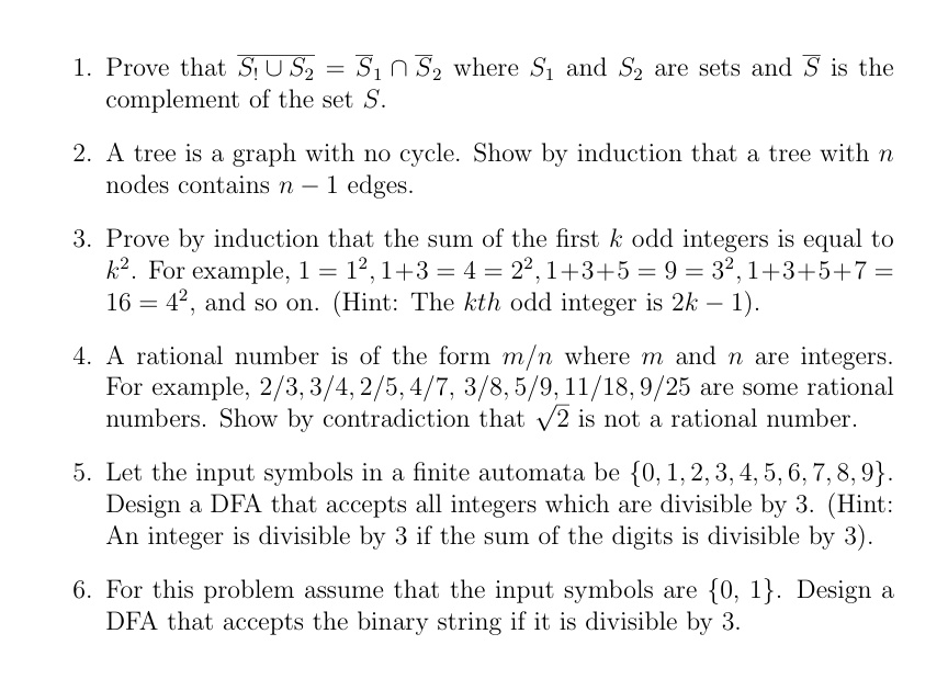 Solved: A Tree Is A Graph With No Cycle. Show By Induction That A Tree 