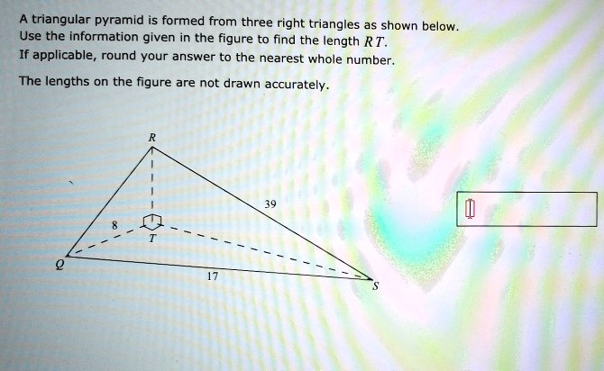 A triangular pyramid is formed from three right triangles as...