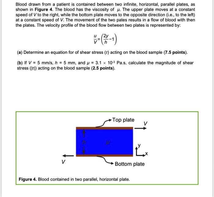 [GET ANSWER] Blood drawn from a patient is contained between two ...