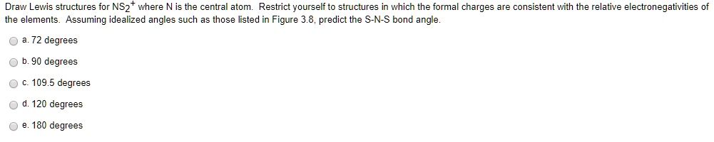 SOLVED: Draw Lewis structures for NS2 where N is the central atom ...