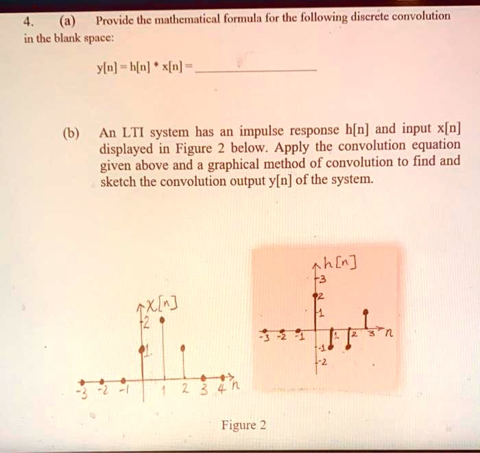 4. (a) Provide the mathematical formula for the following...