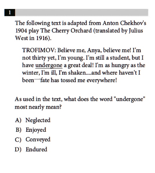 1 The following text is adapted from Anton Chekhov's 1904 play The ...