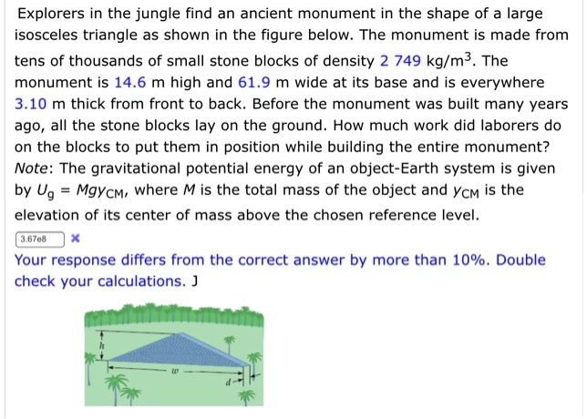 explorers in the jungle find an ancient monument in the shape of a ...