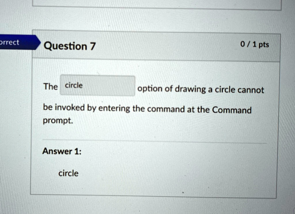 SOLVED: The "circle" option of drawing a circle cannot be invoked by ...