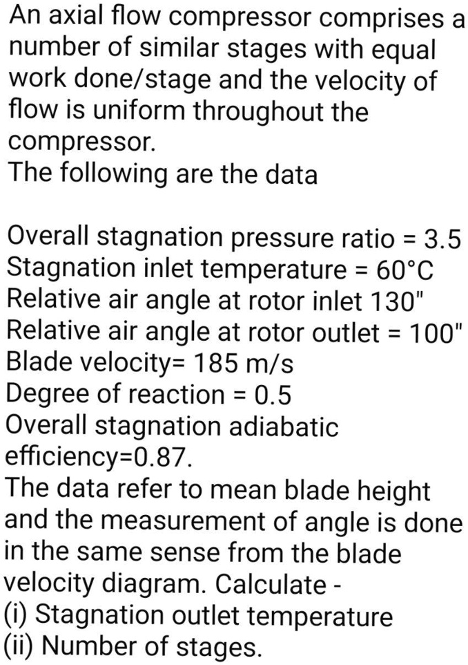 An axial flow compressor comprises a number of similar stages with ...