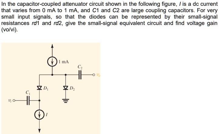 In the capacitor-coupled attenuator circuit shown in the following ...