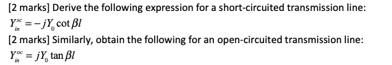 [2 marks] Derive the following expression for a...