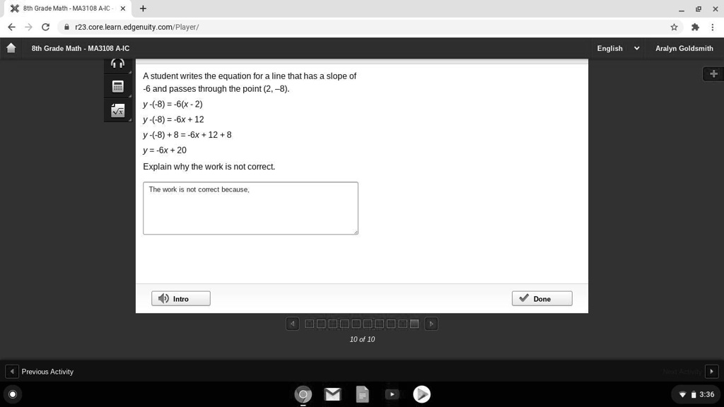 SOLVED: Help asap, I don't know what to do. 8th Grade Math - M43108 A-IC r23.corelearn.edgenuity ...