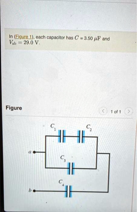 SOLVED: Part A: Calculate the charge on C1 Part B: Calculate the charge ...
