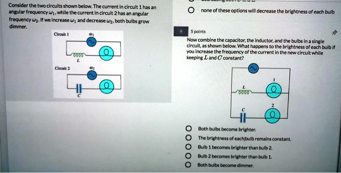 SOLVED: Consider the two circuits shown below. The current in circuit 1 ...