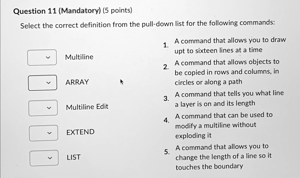 Solved Question 11 Mandatory 5 Points Select The Correct 6162
