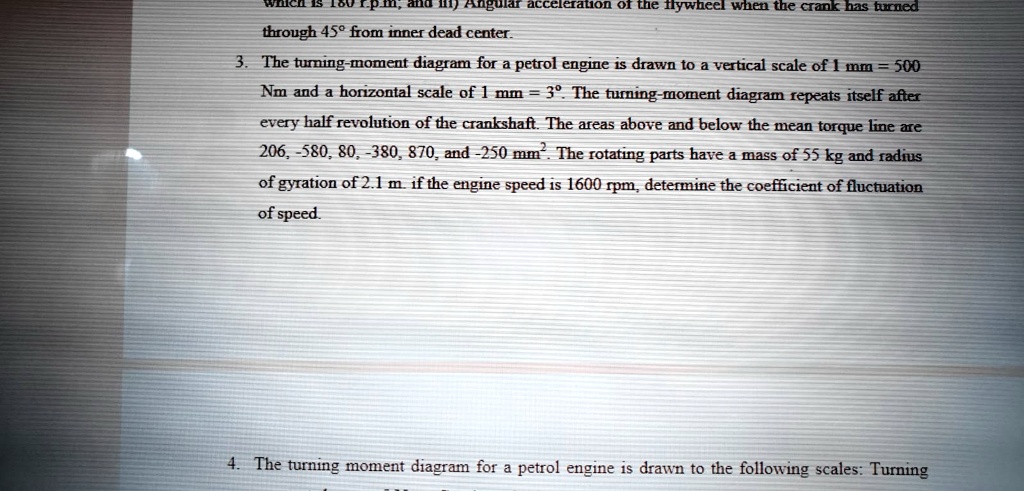 through 45from inner dead center 3 the turning moment diagram for a ...